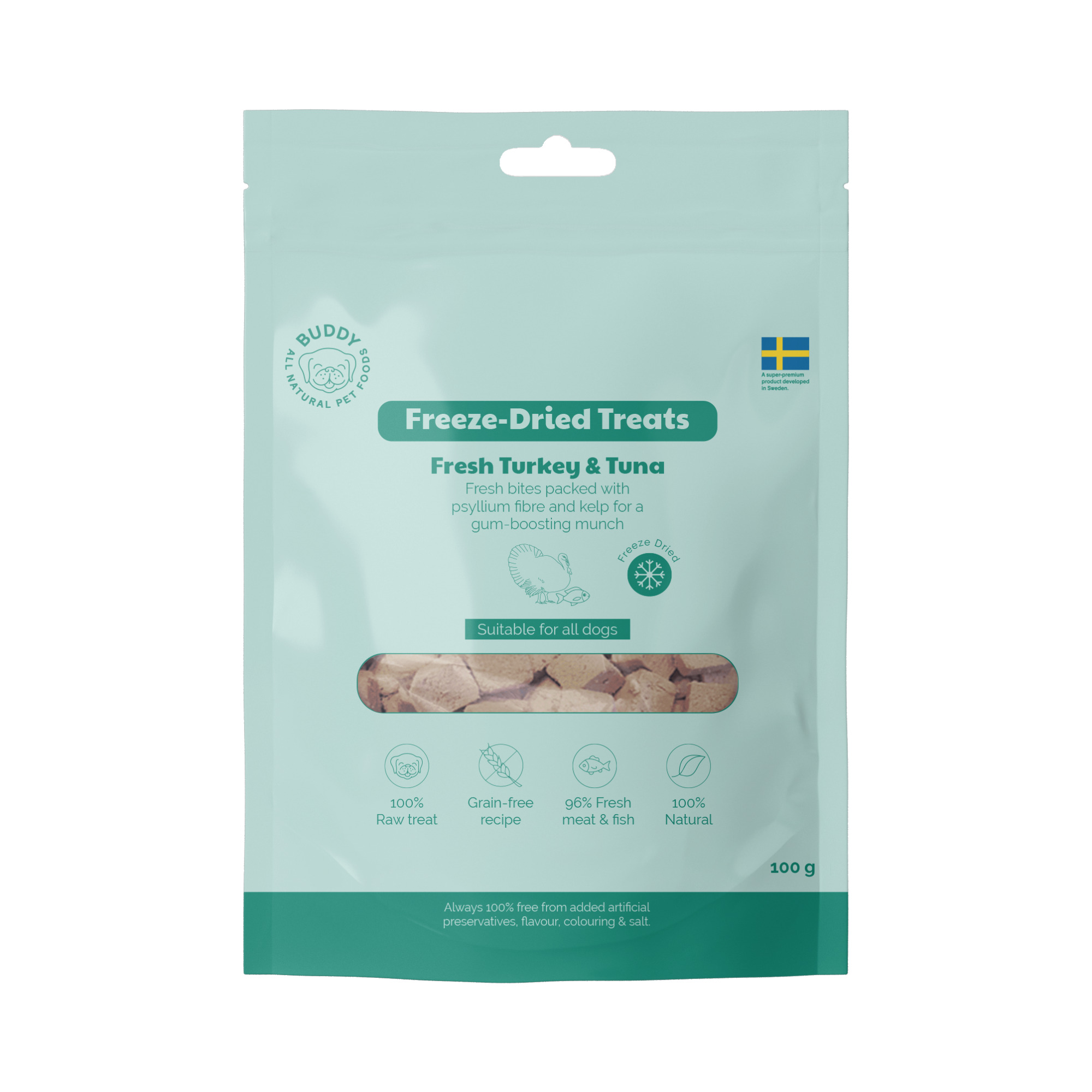 Osta Buddy Pakastekuivattuja Herkkuja Tuore Kalkkuna Ja Tonnikala ...