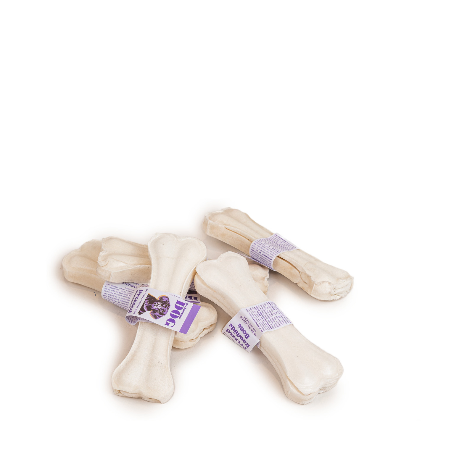 Osta Pressed Rawhide Chew Bone White koirallesi | Tinybuddy