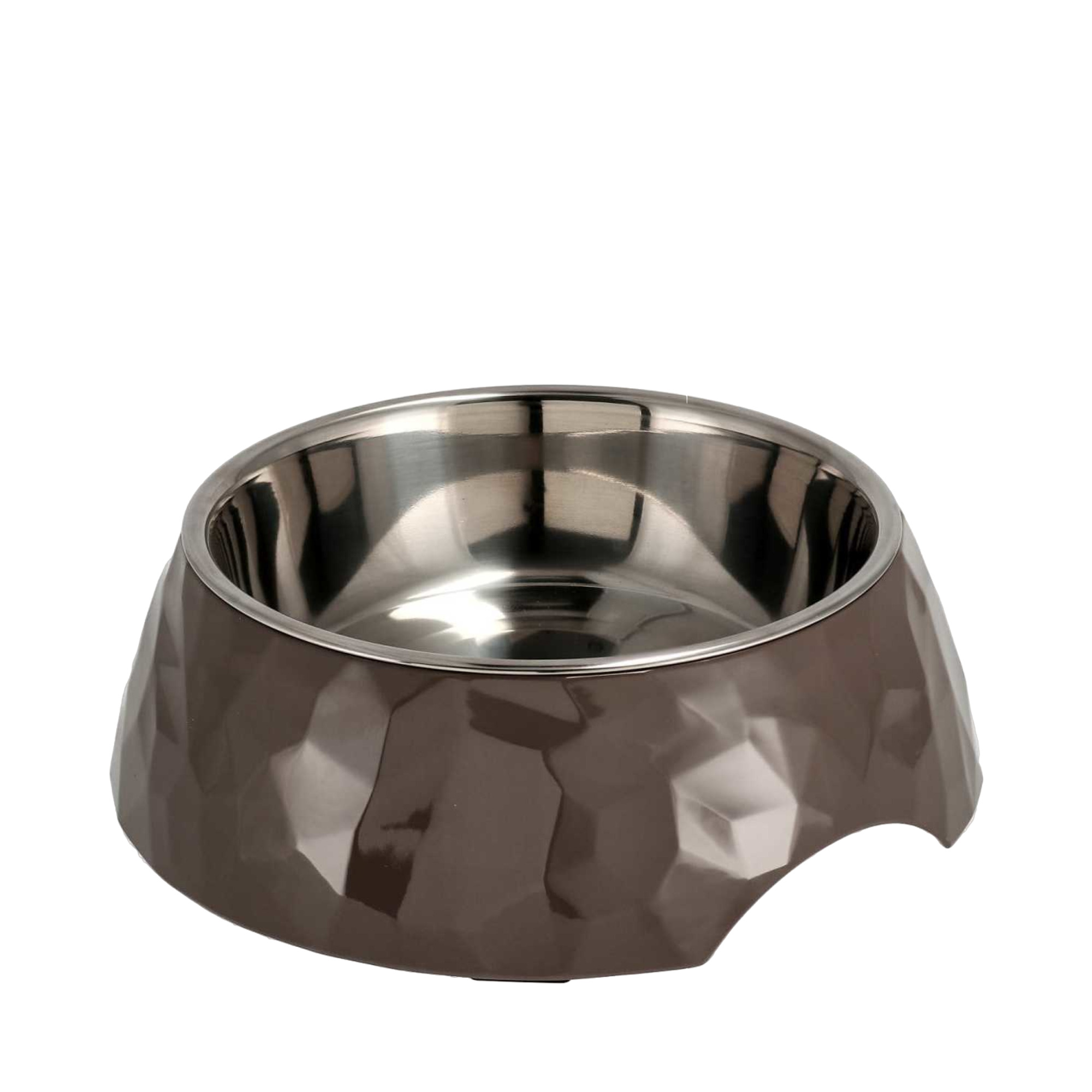 Osta Stone ruokakulho kohokuviolla, ruskea koirallesi | Tinybuddy